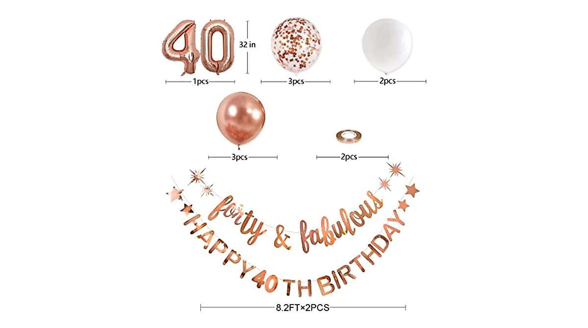 Celebrate Milestones with Rose Gold 40th Birthday Decorations