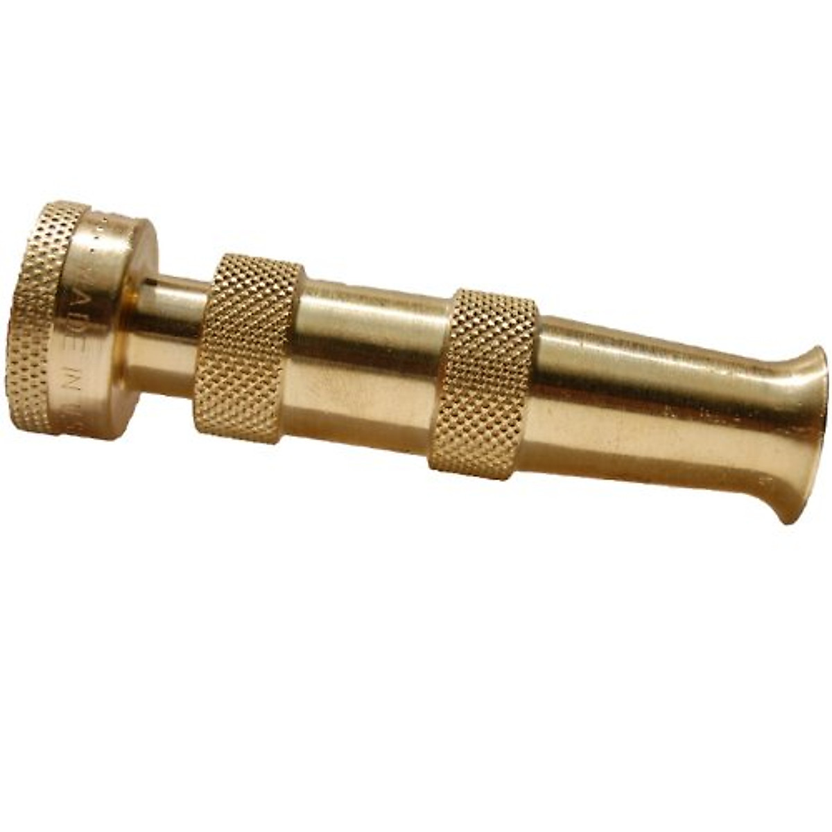 Hose Nozzle ~ Solid Brass ~ Adjustable Spray Patterns ~ Made in USA ~ with Bonus High Pressure Sweeper Nozzle