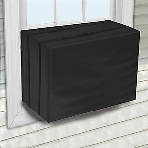 Foozet Window Air Conditioner Cover for Outside Unit, 25"W x 20"D x 17"H inches, Medium, 420D