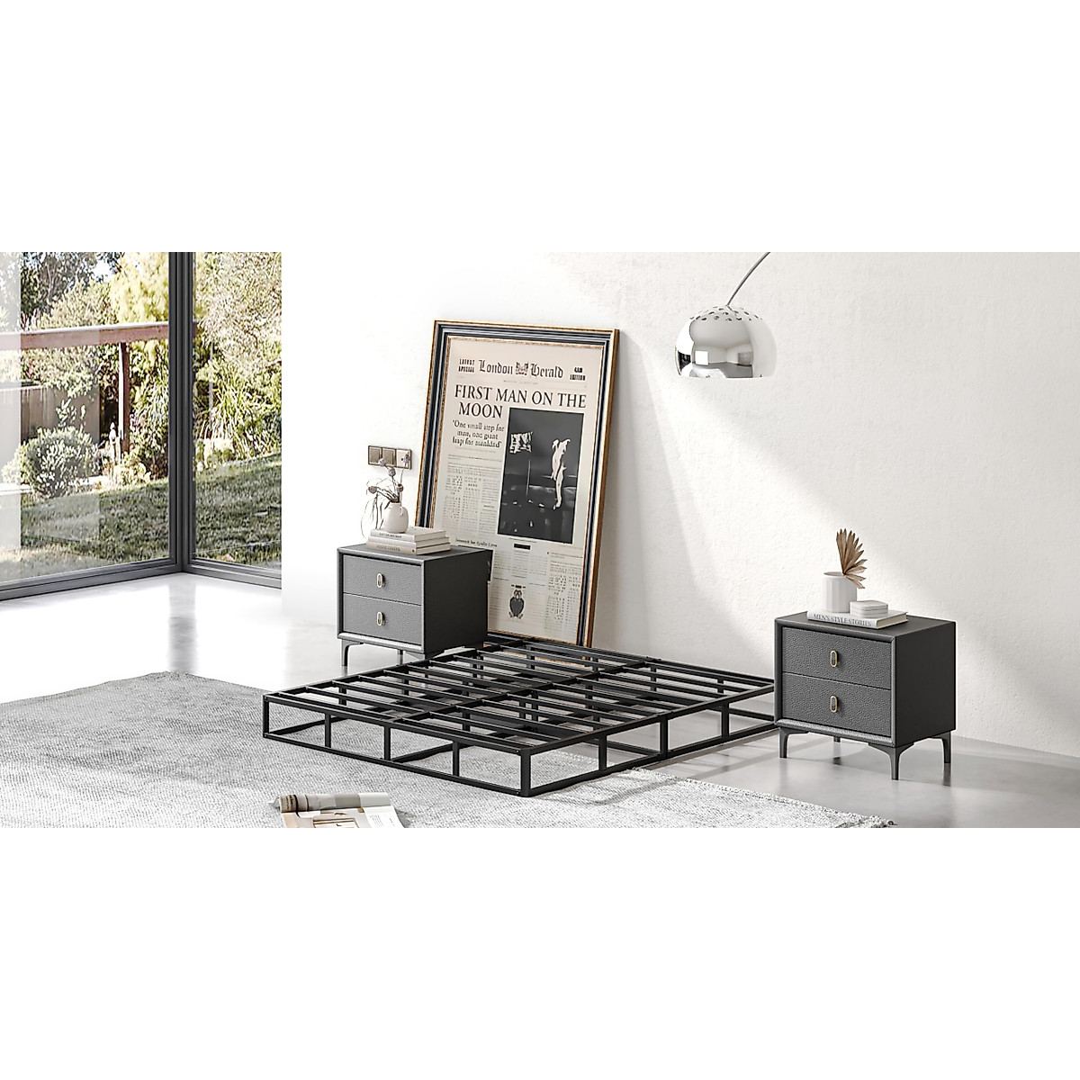 JWIFSEF Queen-Box-Spring 7 inch,Box Spring for Queen Bed,Easy Assembly Box Spring Queen, Metal Sturdy Heavy Duty,with Fabric Cover,Mattress Foundation,No Squeaky,3500lbs Max Weight Capacity