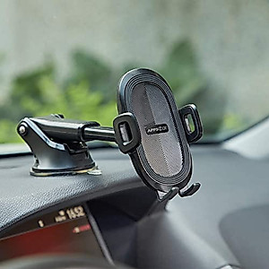 APPS2Car Suction Cup Phone Holder Windshield/Dashboard/Window, Universal Dashboard & Windshield Suction Cup Car Phone Mount with Strong Sticky Gel Pad, Compatible with iPhone, Samsung &Other Cellphone