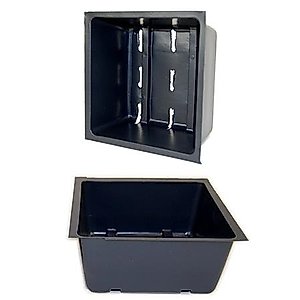 5" by 5" (2" Deep) Garden Germination Trays w/Drain Holes - 48 Pack - Greenhouse/Gardening Plant Grow Inserts