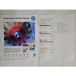 HP Laserjet Pro MFP M283fdw Wireless All-in-One Color Laser Printer, Mobile Print&Scan&Copy&Fax, Duplex Print, 22ppm, 2.7" Touchscreen, Wi-Fi, Compatible with Alexa(7KW75A), Lanbertent Printer Cable