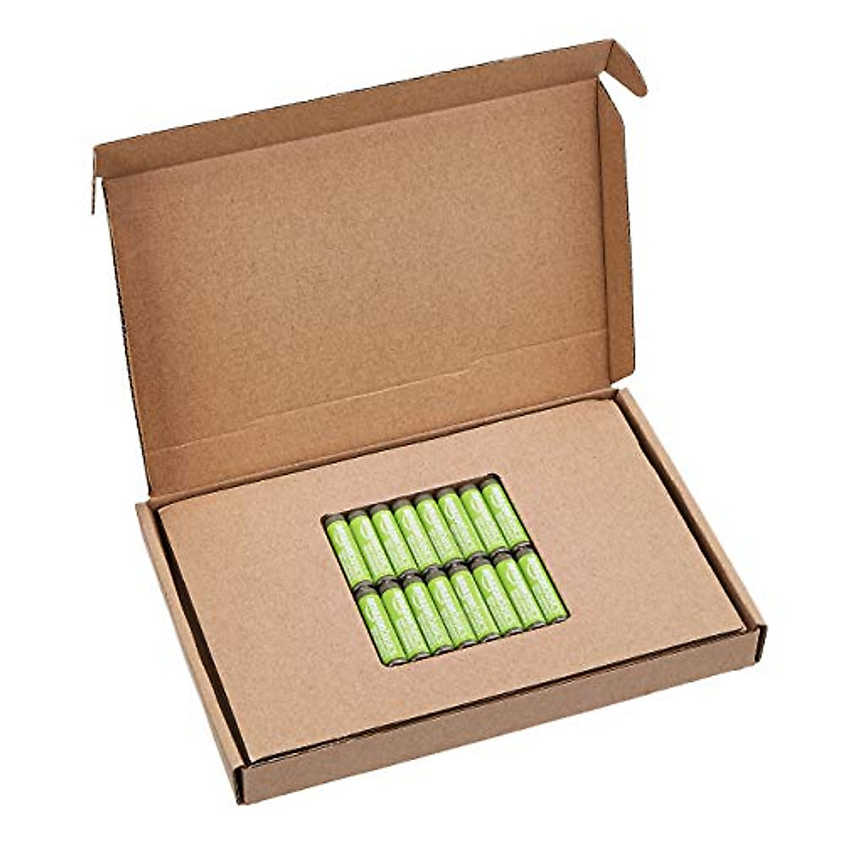 Amazon Basics 16-Pack AAA High-Capacity 850 mAh Rechargeable Batteries, Pre-Charged, Recharge up to 500x