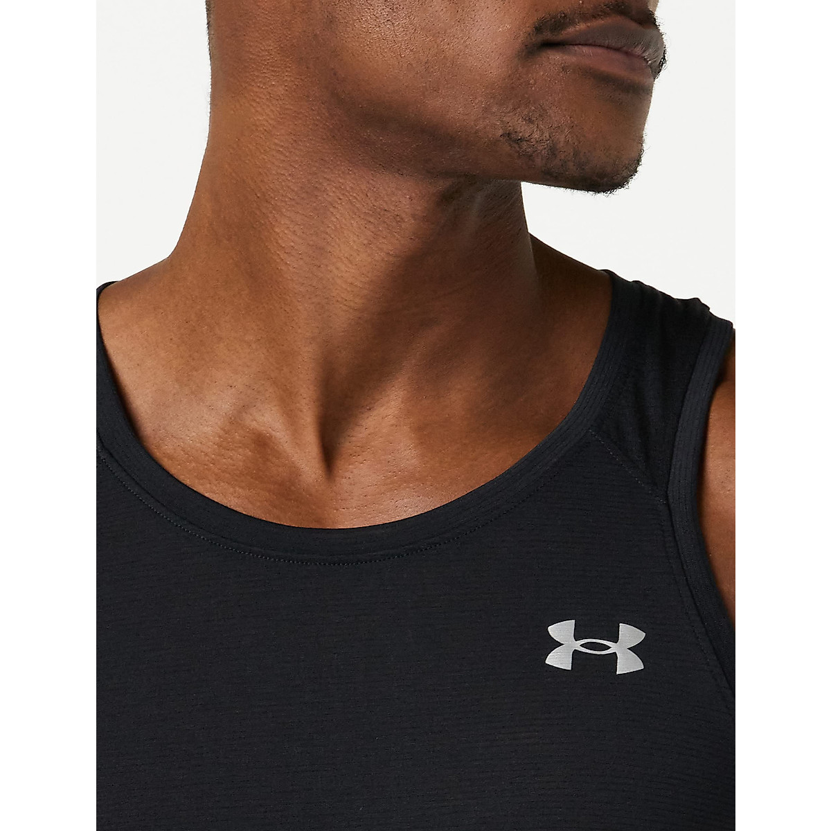 Under Armour Streaker Singlet, Black (001)/Reflective, Medium