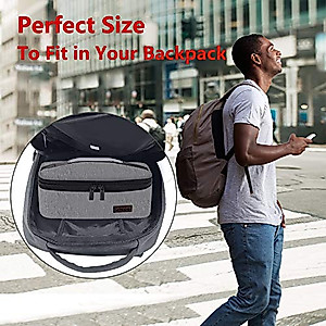 Gloppie Small Lunch Bag Mini Lunch Box Insulated Lunch Bag for Men Women Petty Lunch Box Adult Portable Lunch Pail Thermal Lunch Containers Reusable Snack Bags Loncheras Para Hombres Grey