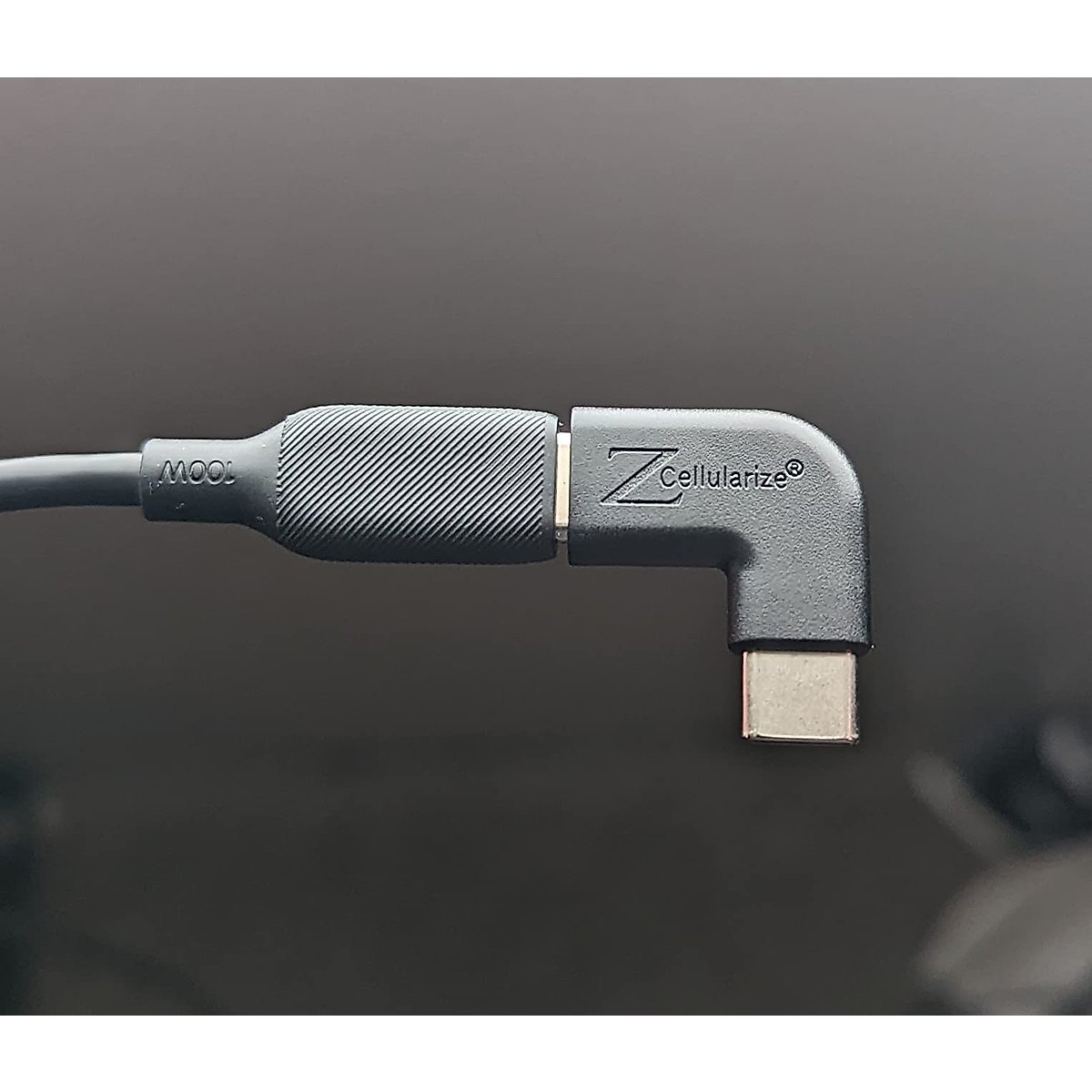 Cellularize USB C Extender Adapter 40Gbps 240W Short Dock Cable Extension Type-C 8K@60Hz PD Low Profile Male to Female Thunderbolt QC & Data Transfer for USB-C Devices (Right Angle, 4 Pack)