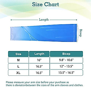 DAKWAK UV Sun Protection Arm Sleeves,Cooling Sports Sleeve for Running Cycling, 4 Pairs