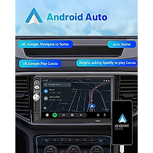 Apple CarPlay Head Unit Single Din Touchscreen Car Stereo with Bluetooth and Backup Camera 7 Inch Car Radio with Android Auto Mirror Link USB Charging & FM AUX TF