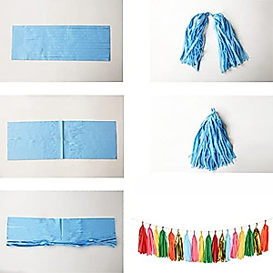 Autupy 35 PCS Taco Bout a Party Tassel Garland Tissue Paper Tassels Banner DIY Kit Baby Shower Party Taco Tuesday Fiesta Party Bachelorette Llama Party Decorations
