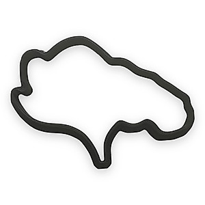 Bronco Head Cookie Cutter with Easy to Push Design, for Baby Showers, Work Events, and Birthday Celebrations (4 inch)