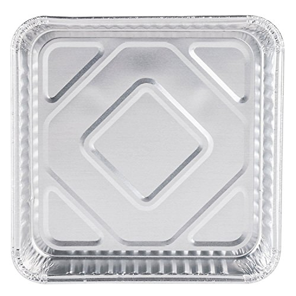 DCS Deals Pack of 20 Extra-Thick Disposable Aluminum Baking Pans | Standard Size 8” x 8” Recyclable Square Cooking Tins | Portable Food Containers | Superior Heat Conductivity |