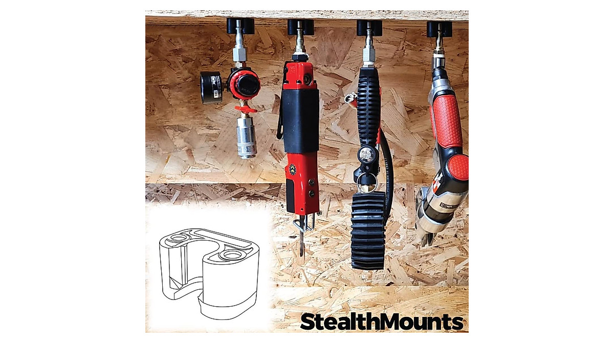 StealthMounts Locking Air Tool Holder - 5 Pack | 1/4" Size Pneumatic ...