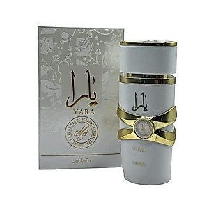 Yara EDP-100ml(3.4 oz) | Heliotrope, Orchid, Tangerine, Gourmand Accord and Tropical Fruits | Black Pepper, Pinapple, Tobacco, Amber, Vanilla, Dry Woods, Benzain, Labdanum | by Lattafa Perfumes (Xtra Value Pack)