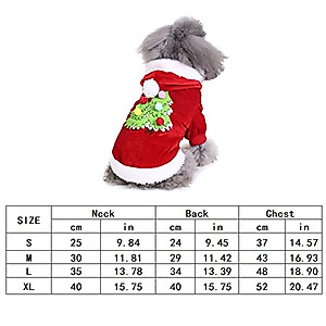 Pet Clothes Small Christmas Hoodie Tree Clothes for Medium Dogs Classic Shirt Stretchy Vest Doggy Tee Tank Top Apparel Outfits