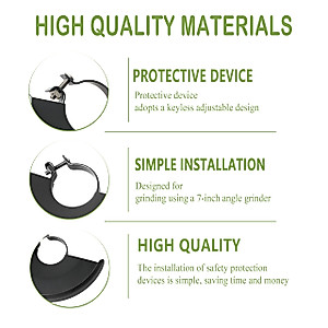 Rawolp Grinder Guard 6 inch/150mm Replacement for DEWALT D28116 D28065 D28144 BOSCH MAKITA GA6010Z GA6020 9566PC 9566CV RYOBI METABO Angle Grinder
