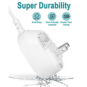 5V Swing Power Cord for Graco Simple Sway, DuoGlider, Glider LX/Elite/Premier/Petite LX, DuetSoothe, DuetConnect LX, Duet Sweetpeace, for Nova Baby Swing Replacement Charger Adapter