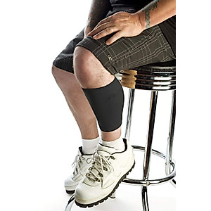 Tatjacket Tattoo Cover Up Concealer Sleeve(2-Pack), Upper Arm or Calf coverage, UPF 50 Protection, Slip Free, for Men & Women, Unisex (BLACK - MEDIUM)