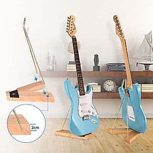 Portable Mini Electric Guitar Amp with Wooden Electric Guitar Stand for Guitar Player