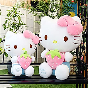Hello Kitty Plush Toys, Cute Soft Doll Toys, Birthday Gifts for Girls (30CM, Pink A)
