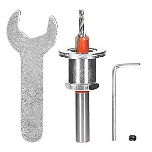 BUZHI Router Bit, 8mm Shank Carbide Countersink Woodworking Router Bit 2.5-10.5mm Hight Adjustable Milling Cutter Screw Extractor Remon Demolition