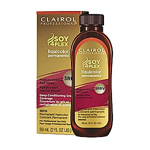 Clairol Professional Permanent Liquicolor for Dark Hair Color, 3rrv Medium Red Violet, 2 oz