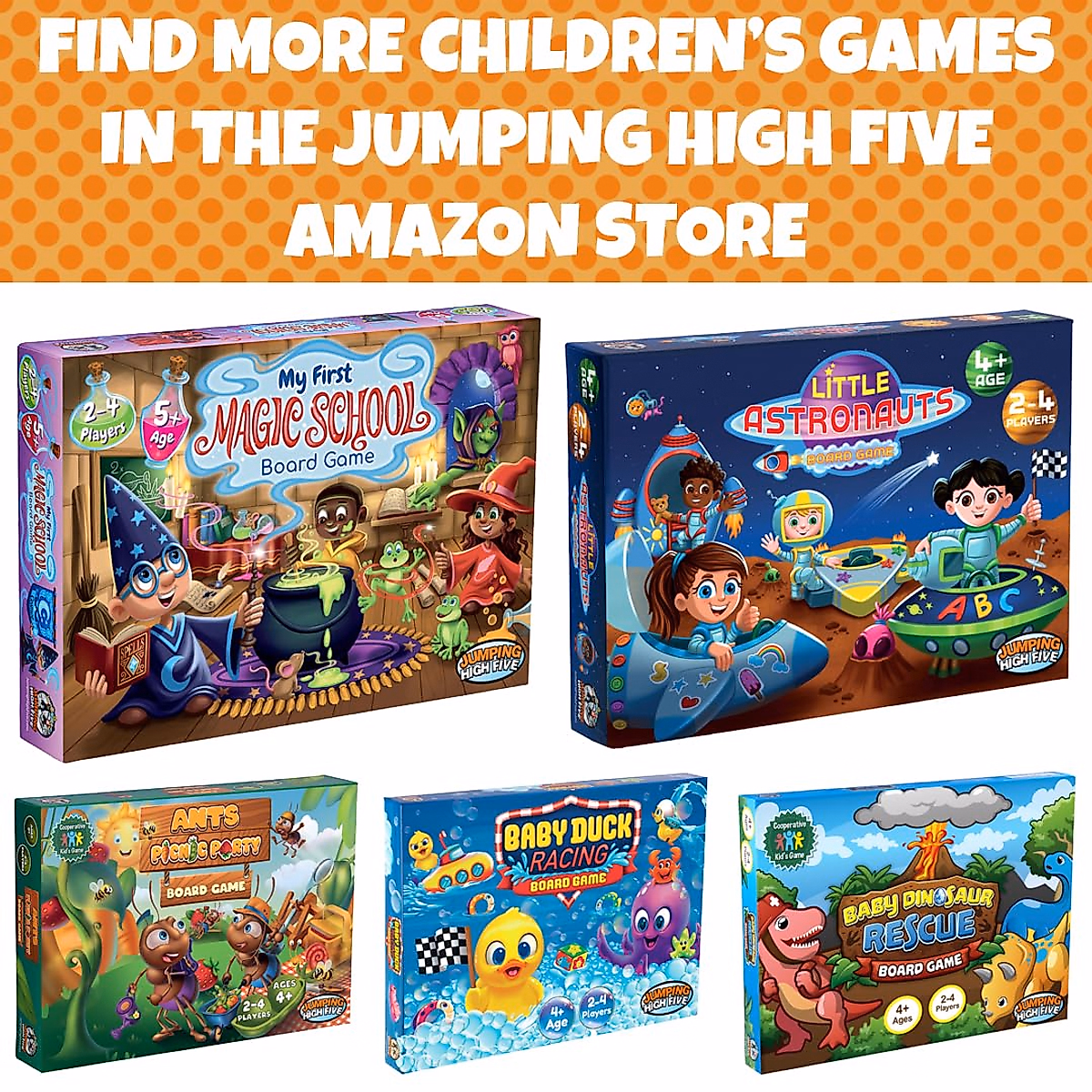 Jumping High Five Noah’s Animal Rescue! Cooperative Noah’s Ark Bible Story Board Game for Kids Ages 4+, No Reading Required and Easy to Learn