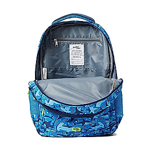Western Chief Multi Compartment Backpack Bundle w/Lunch Box & Pencil Pouch Sharks One Size