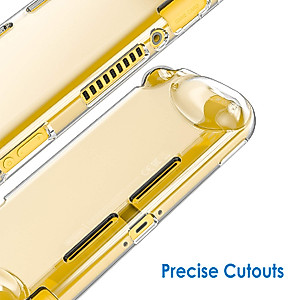 JETech Protective Case for Nintendo Switch Lite 2019, Grip Cover with Shock-Absorption and Anti-Scratch Design (HD Clear)