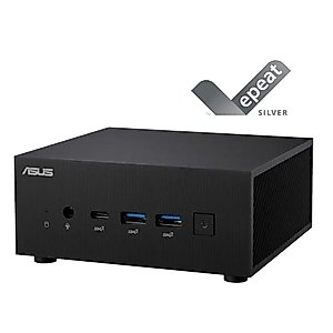 ASUS ExpertCenter PN64 Mini PC System with Intel Core i7-12700H, 16GB DDR5,M.2 PCIE G4 512GB SSD, WiFi 6E, Bluetooth, USB-C, Quad-Display, Windows 11 Pro,Black