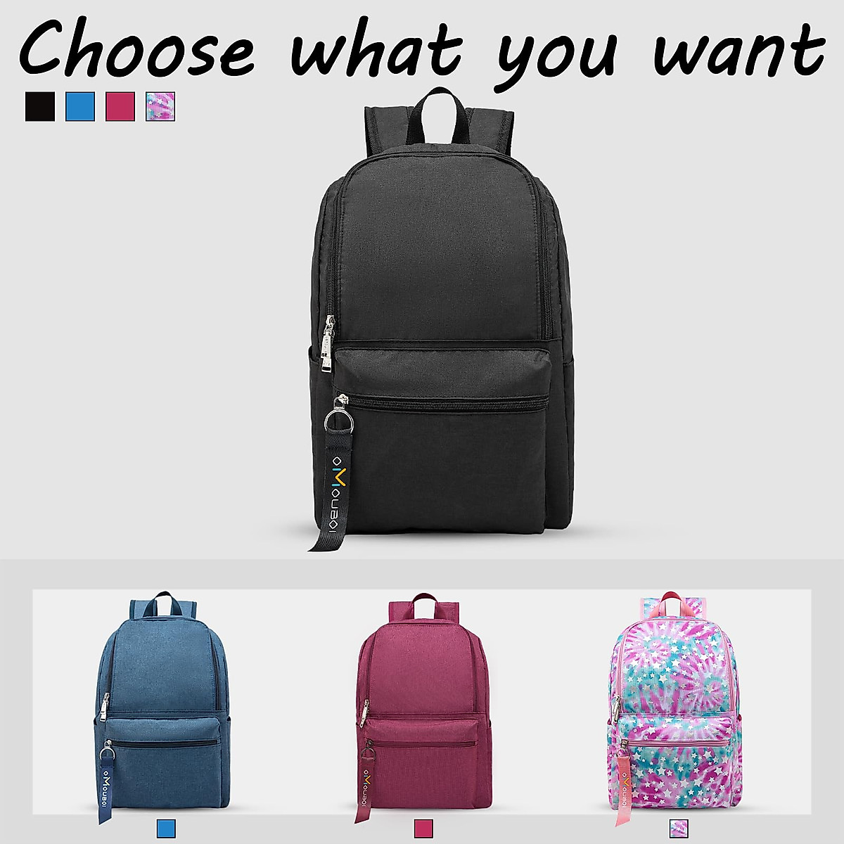 OMOUBOI Casual Daypacks Superbreak Backpack Laptop Backpack for Women & Men Fits Tourism School Business (Black)