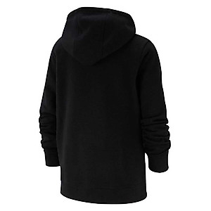 Nike Boy's NSW Club Full Zip Hoodie, Black/Black/White, Small