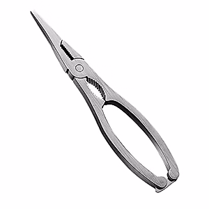 Crab Crackers 1pc Stainless Steel Crab Claws Tool Seafood Tools Biscuits Cookies Crab Crackers and Tools Seafood Crackers Lobster Plier Lobster Crackers Crab Eating Clamp Walnut