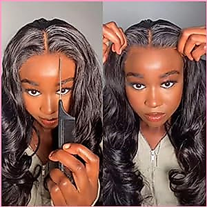 Angelwing Headband Wigs Human Hair Body Wave 22 Inch Brazilian Virgin Hair for Black Women Glueless None Lace Front Wig Headband Wig 150% Density Wigs Natural Color