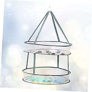 Cabilock 2pcs Foldable Laundry Rack Collapsible Laundry Drying Rack Collapsible Drying Rack for Clothes Foldable Clothes Drying Rack Mesh Clothes Hanging Dryer Sweater Drying Rack Household