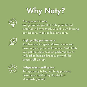 Eco by Naty Nursing Pads – Nipple Pads for Breastfeeding Mothers, Pregnancy and Postpartum, Made from Plant-Based Materials (30 Pads)
