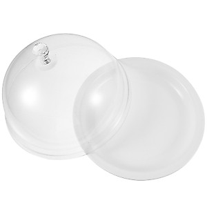 Fruit Snack Tasting Plate Cake Plate with Cover Portable Food Container Cake Display Stand Bread Tray Snack Stand Fruit Tray Cake Plate for Wedding Snack Dish Cake Serving Tray