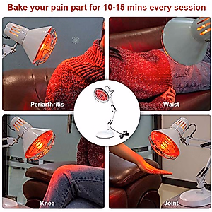 Infrared Lamp,New 150W Near Infrared Light Red Light Heat Lamp Set Serfory, Home Use 110V