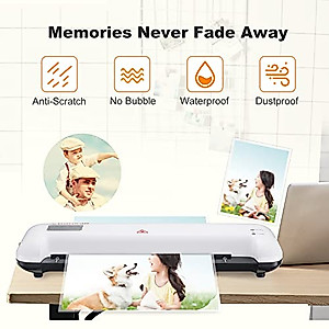 Thermal Laminator, Bonsaii A4 Laminating Machine for Home/Office/School, 9 Inch Personal Desktop Hot and Cold Portable Lamination Machine (L409-A)