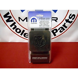 Genuine Dodge RAM Accessories 82208454AB Hitch Receiver Plug with RAM's Head Logo, 2 inch