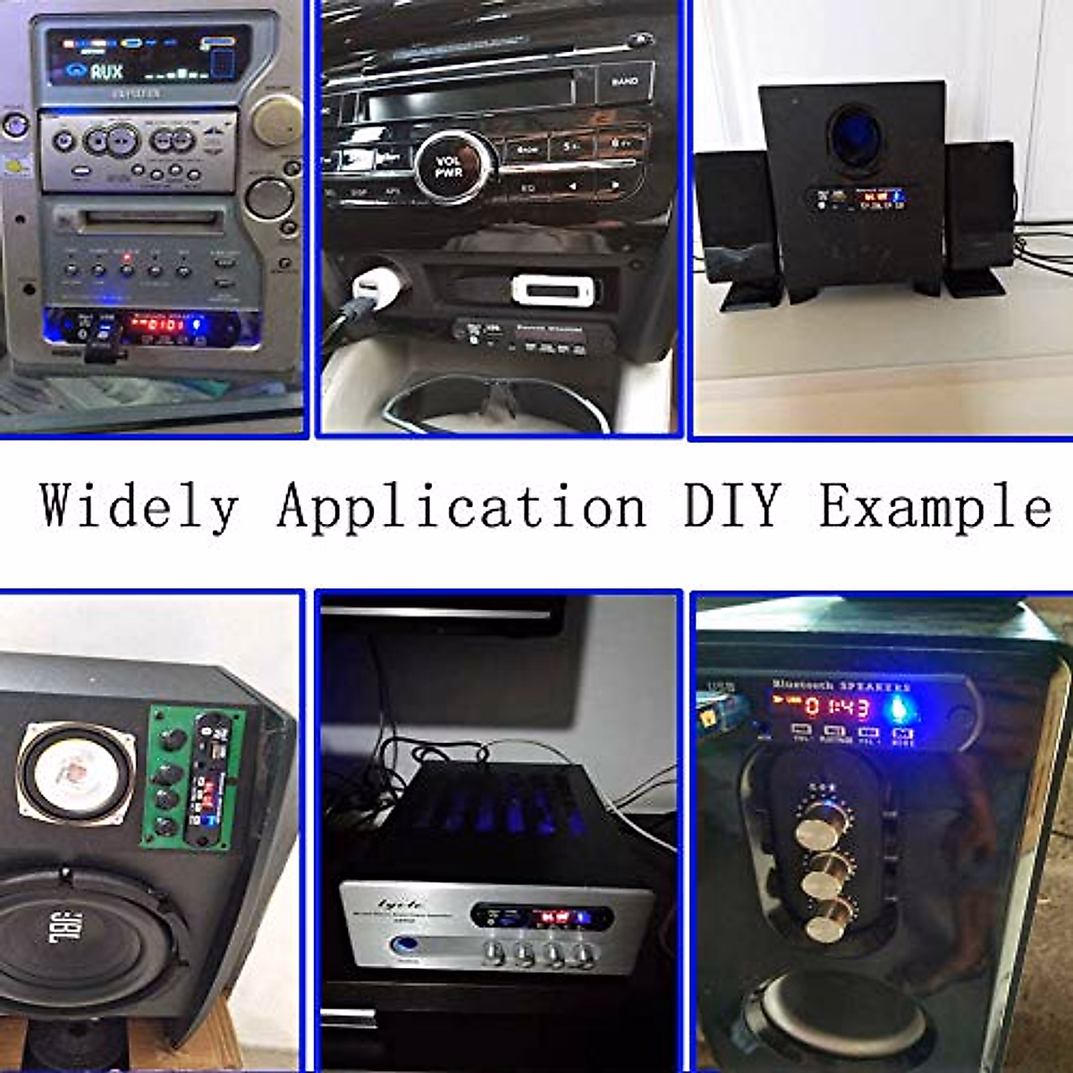 Bluetooth MP3 Decoding Board, Golden^Li 12V Wireless Bluetooth Audio Remote Module Support TF SD Card/ USB / FM Radio for Speaker or Other Appliances