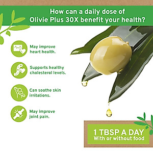 Organic High Polyphenol Rich Extra Virgin Olive Oil OLIVIE PLUS 30X | Moroccan Desert Olive Oil | EVOO | MD Recommended | Organic, Kosher | 250 ml Glass Bottle