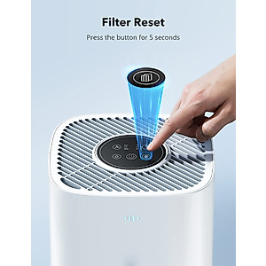 AP006 HEPA Replacement Filters Compatible with White Black AP006 Air Purifiers, 3-in-1 H13 True HEPA with Activated Carbon Pre-Filter