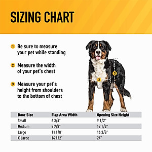 Extreme Dog Door Pure Aluminum Extra Large Dog Door for Wall, XL Pet Door for Wall with Sliding Lockout Panel, Expanding Box Tunnels, and Easy to Install Metal Frame for Big Dog Breeds and Cats