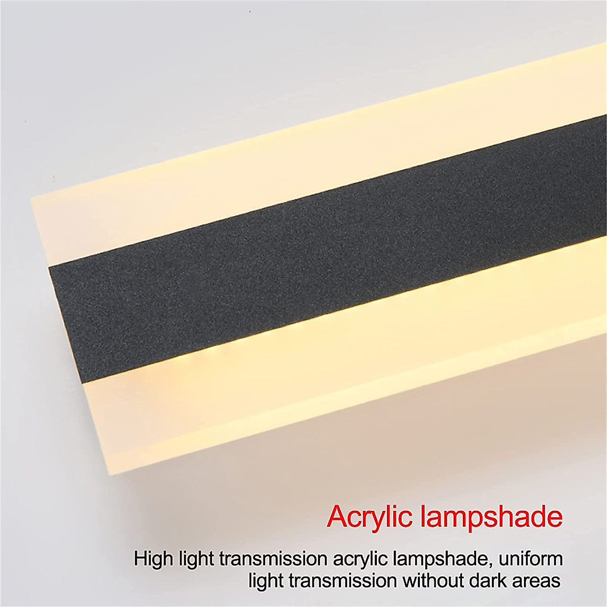 LS-PRO (24 inch/ 14w Outdoor Long Strip Modern LED Wall Lighting Fixture Lamps, Elegant Frosted White Acrylic, Black Aluminum Body IP65 Waterproof Anti Rust. (Warm White 3000K). 1 Year Warranty