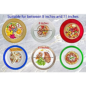 Henilosson Metallic Foil Gold Charger Plates-13 inch-6 pack round Dinner Chargers -Plate Chargers for Dinner Plates - Wedding Décor Place-mats (6, gold)