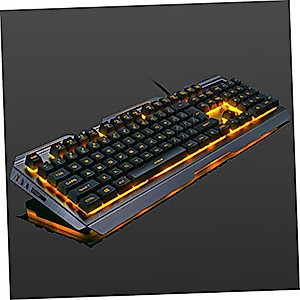 UKCOCO Backlit Keyboard Gaming Backlit Keyboard Wired Mechanical Keyboard Mechanical Mouse Mechanical Keyboards Cool LED Keyboard Gamer Mouse Set Gaming Keyboard Mechanical Feel Computer