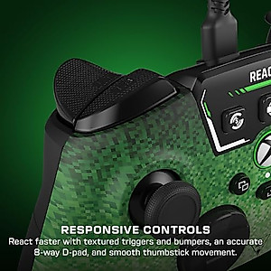Turtle Beach REACT-R Wired Game Controller – Officially Licensed for Xbox Series X & S, Xbox One, and Windows 10|11 PC’s – Pixel