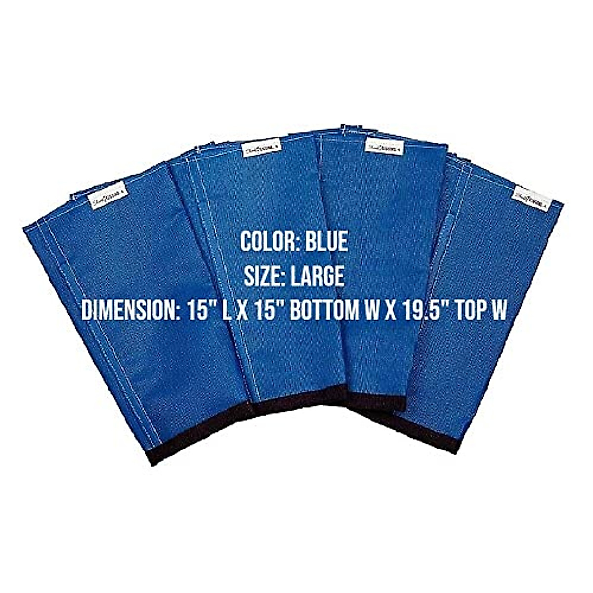 SHOOFLY Horse Leggins, Patented Loose Fitting Boots, Breathable Plastic Mesh (Blue/Large)