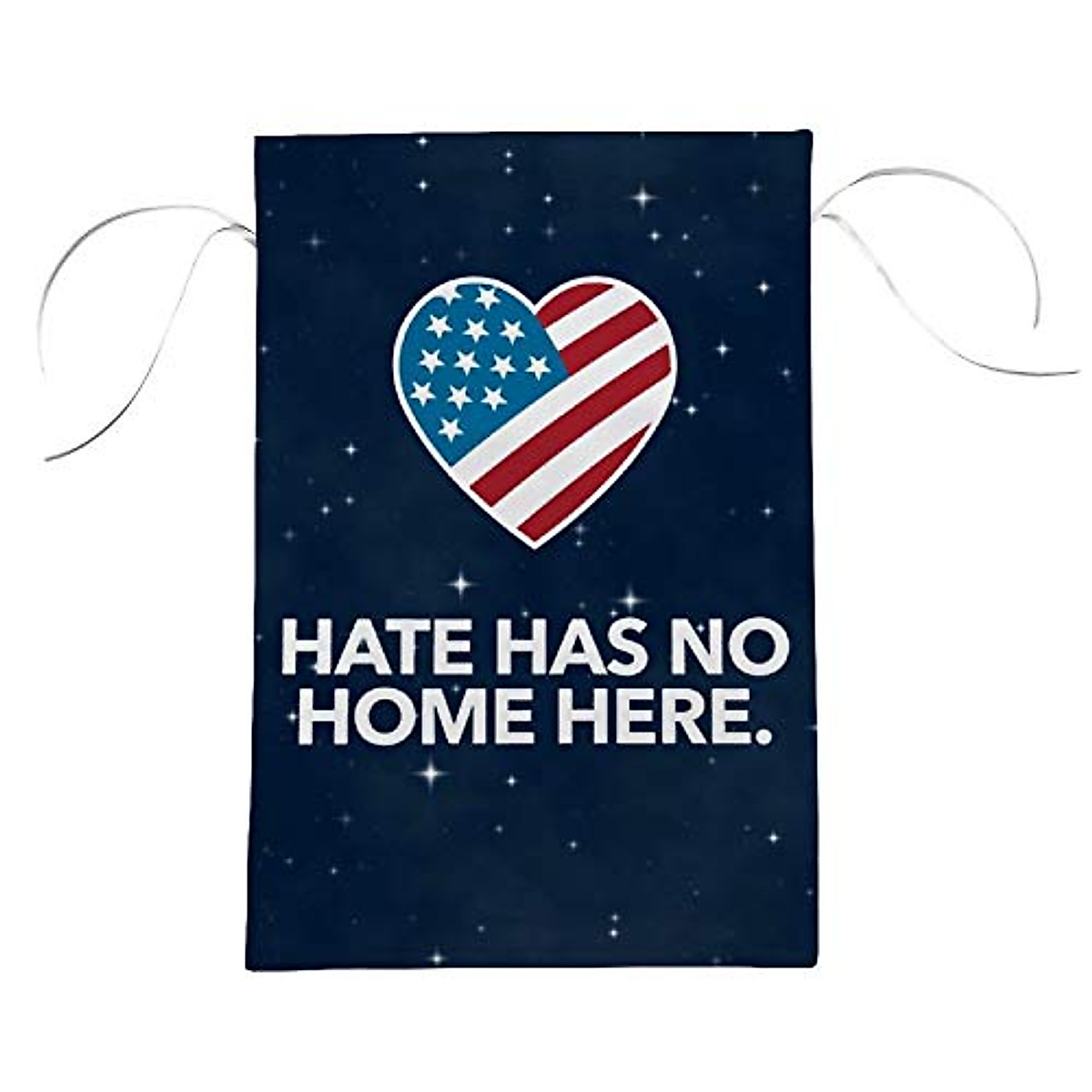 Hate Has No Home Here - Garden Flag Yard Banner Double Sided 12.5 x 18 Inches